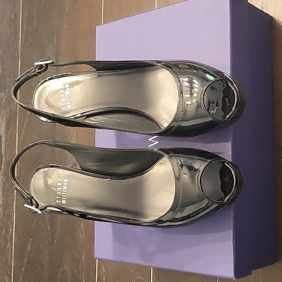 Stuart Weitzman | Shoes | Authentic Stuart Weitzman Peep Toe Patent ...